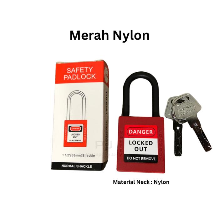 Jual LOTO Padlock Gembok Safety Equipment Leher Panjang Tahan Panas ...