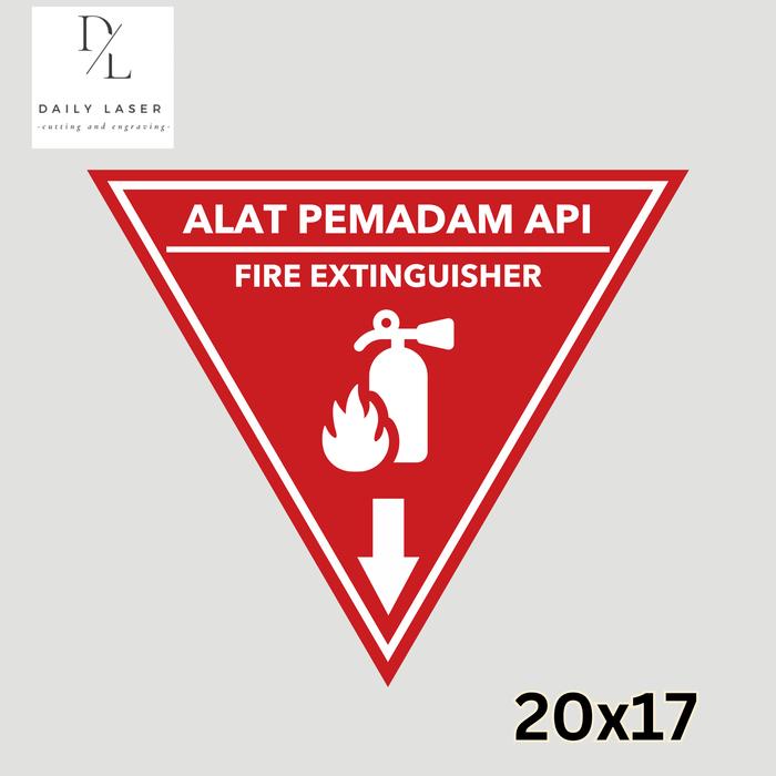 Jual Segitiga APAR (ALAT PEMADAM API RINGAN) Akrilik Signage Rambu ...