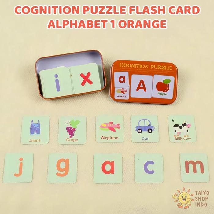 Jual Taiyo Mainan Anak Cognition Puzzle Flash Card Basic Belajar ...