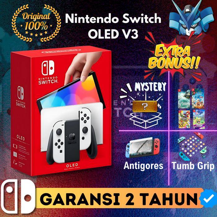 Promo Nintendo Switch OLED Console White / Mesin Putih - NoGame, 1 ...