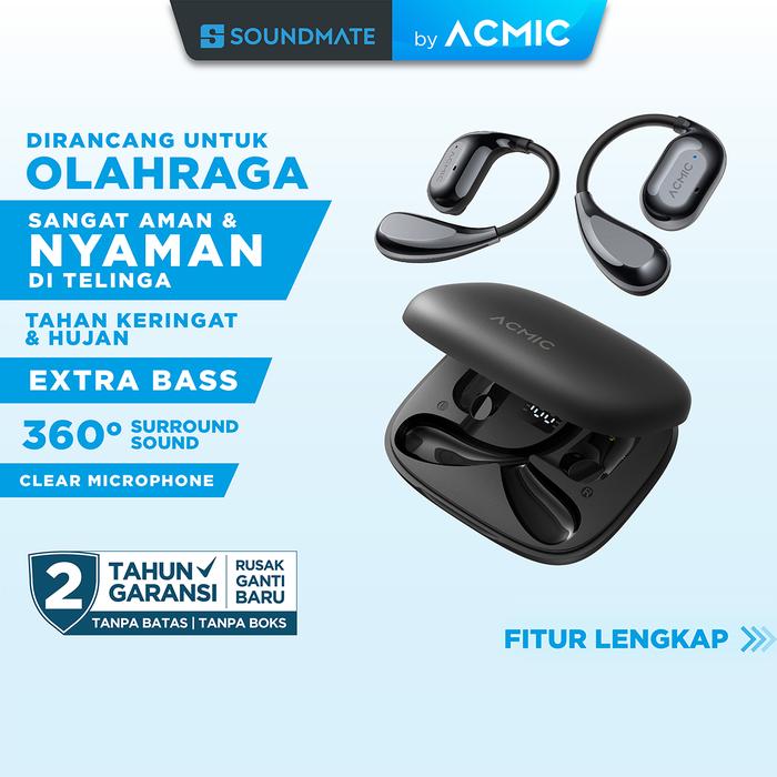 Promo ACMIC AURA 20 OWS Open Wear Stereo Bluetooth Earphone Headset ...
