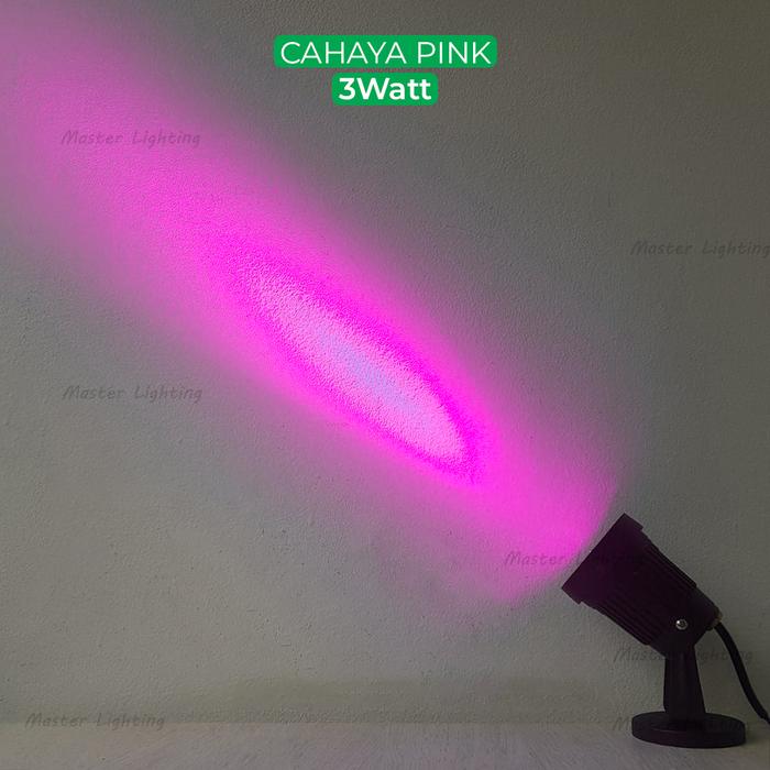 Jual Lampu taman spolight berubah warna rgb led 3w spotlight waterproof ...