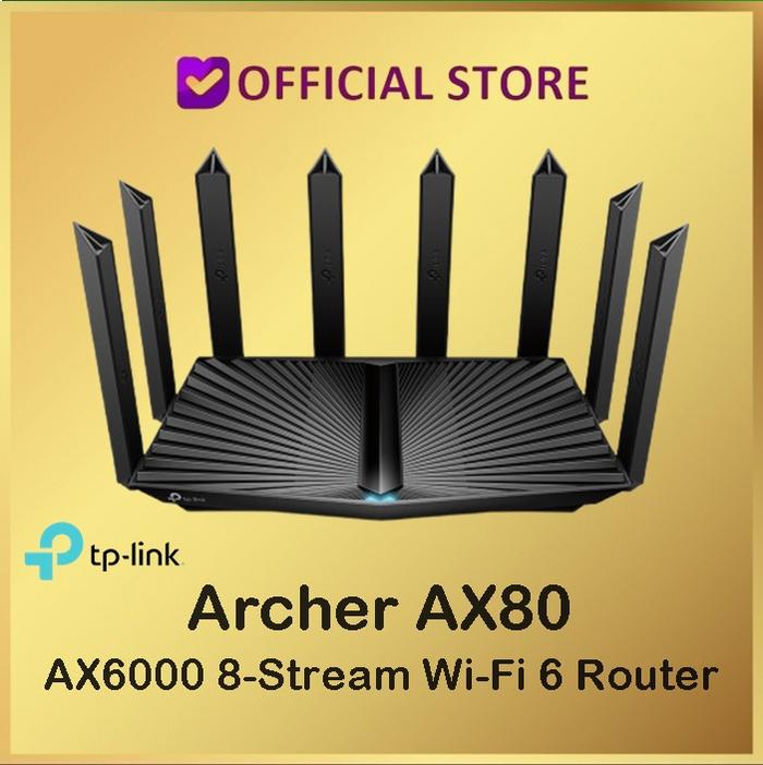 Promo Tp-link Archer AX80 AX6000 8-Stream WiFi 6 Router with 2.5G Port ...