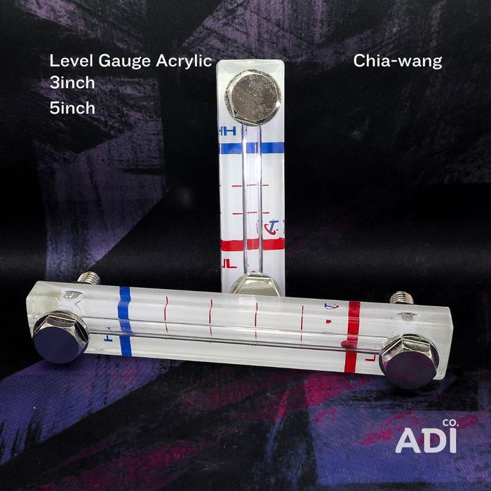 Jual Chiawang Level Gauge 3inch 5inch Acrylic Akrilik Level Oil Fluid ...