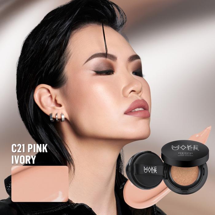 Jual MAKE OVER - Powerstay Demi-Matte Cover Cushion Original | Refill ...