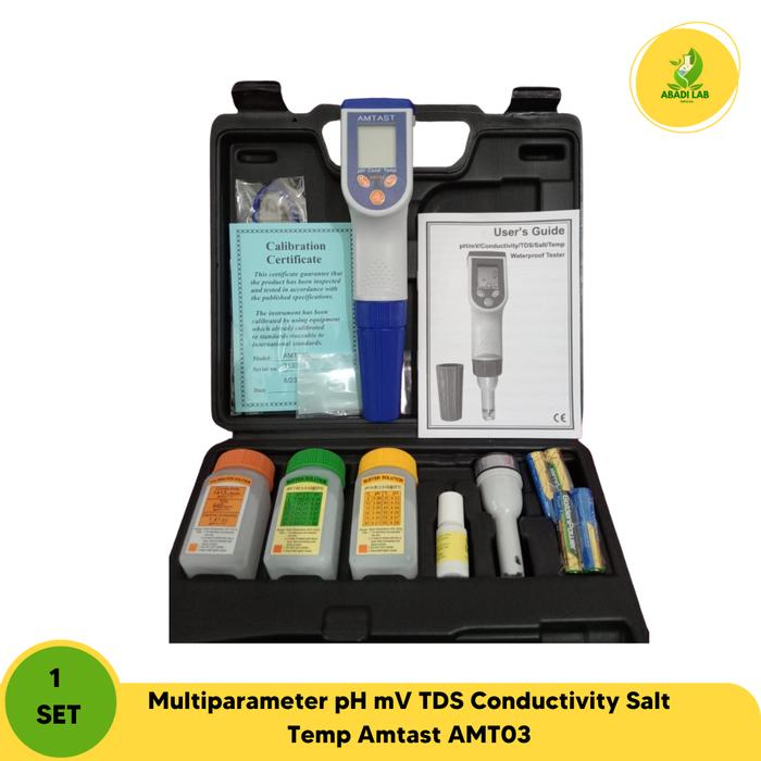 Jual Multiparameter pH mV TDS Conductivity Salt Temp Amtast AMT03 ...