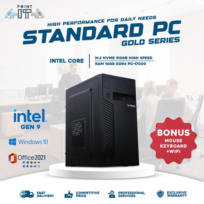 Jual PC / KOMPUTER Rakitan Gen 9 Office Intel Core i3-9100 | i5-9400 | i7-9700 / RAM 16GB / SSD ...