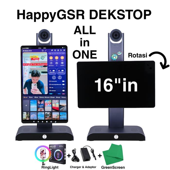 Jual ALAT LIVE ALL in ONE HappyGSR DEKSTOP 16"in - RAM 16GB/256GB ...