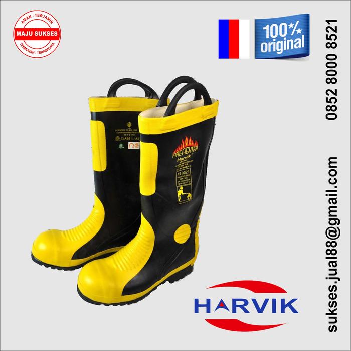 Jual Sepatu HARVIK 9687 Pemadam Kebakaran Original DAMKAR Fire Fighting ...