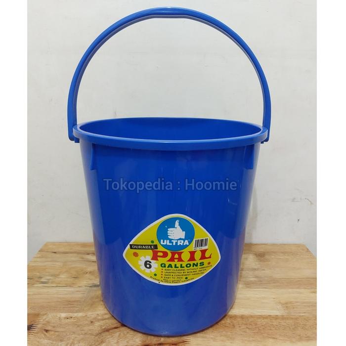 Jual Ember Plastik Gagang Ultra 6 Galon Cap Jempol No.600 / Ember ...