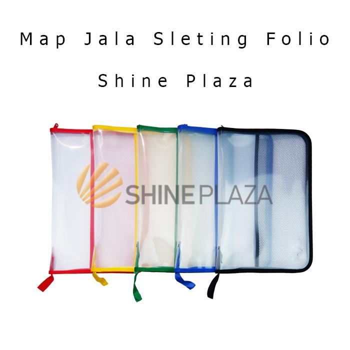 Jual Map Plastik Jala Resleting F4 Zipper School Office Bag File - Tas ...