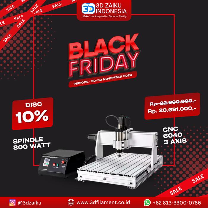 Promo CNC Router 6040 Mini Mesin CNC PCB Milling 600*400*75 mm with ...