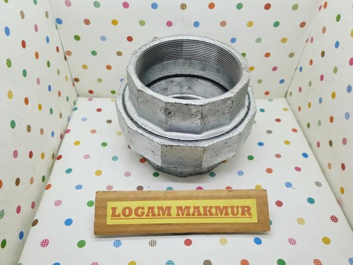 Promo [KOLEKSI LENGKAP] SAMBUNGAN WATERMUR BESI GI - FITTING UNION ...
