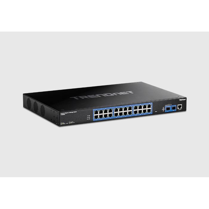 Jual Trendnet TI-RG262i , Industrial Switch 24 port Gigabit + 2 SFP L2 ...