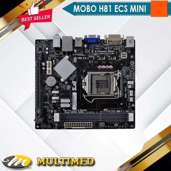 Jual Paket Mainboard Intel LGA 1150 H81 Ddr3 + Core i5 4570 - ECS ...