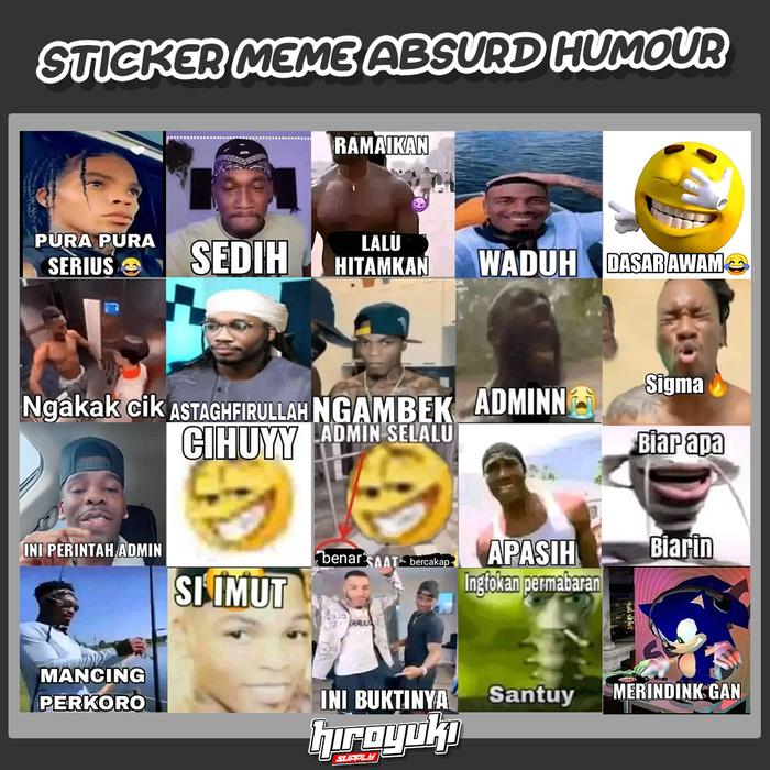 Jual Stiker Jomok Sticker Meme Absurd Sticker Ngawi - Kota Bandung ...