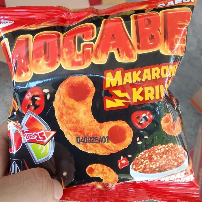Promo SNACK MOCABE MAKARONI KRIUK RASA BBQ | SAMBAL GEPREK RENCENG ISI ...