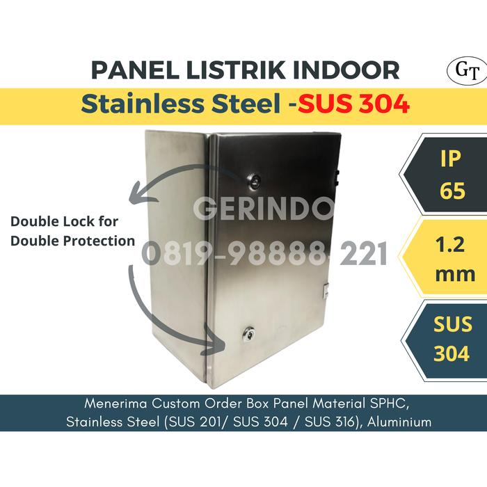 Jual Box Panel Indoor Uk. 600x600x250mm Plat SUS 304 1.2mm Stainless ...