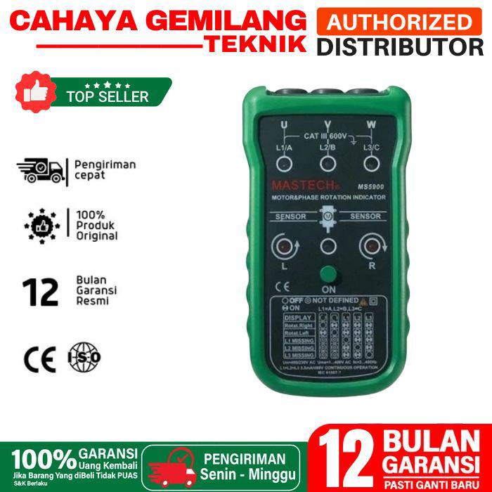 Jual MS5900 Mastech Three Phase Motor Rotation Indicator Listrik 3 ...