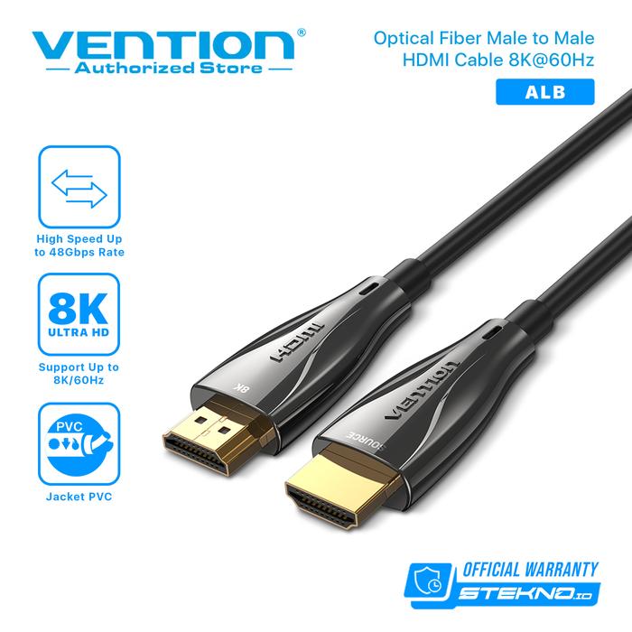 Promo Vention Kabel HDMI Optical 20M High Speed Active Premium - HDMI 2.1 ALB Cicil 0% 3x ...