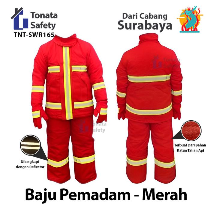 Promo Baju Pemadam Api / Baju Damkar Merah / Fire Fighting Suit Tonata ...