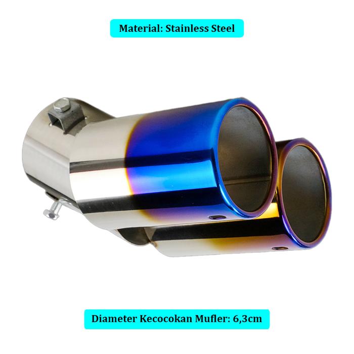 Promo Muffler Ujung Pipa Knalpot Mobil Avanza Sigra Calya Racing Baut ...
