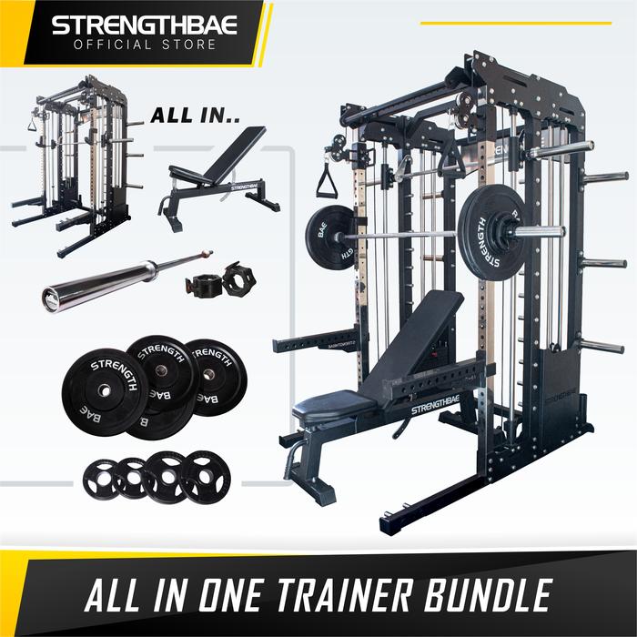 Jual Home Gym STRENGTHBAE Power Rack Squat Smith Cable Machine Bench ...
