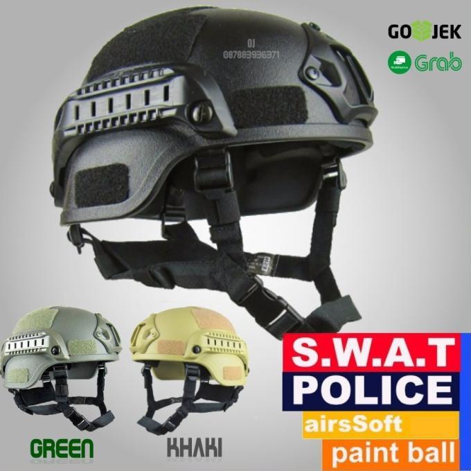 Jual Helm SWAT 86 police / helm Tactical military Paintball ORIGINAL DP ...