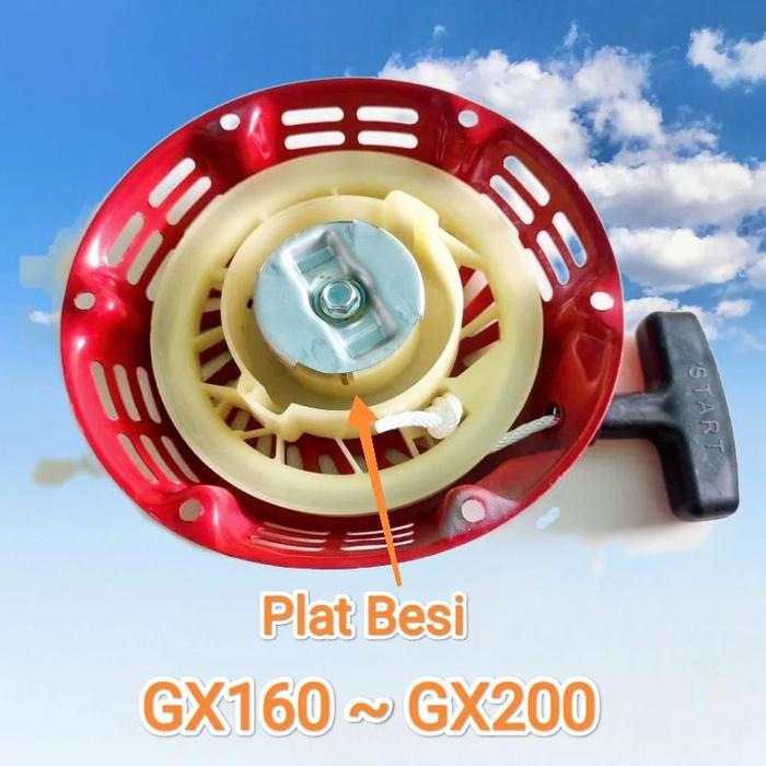 Jual Recoil Stater Gx160 Gx200 Tarikan Selahan Engkol Mesin Gx 160 ~ 200 Pompa Air Alkon Plat ...