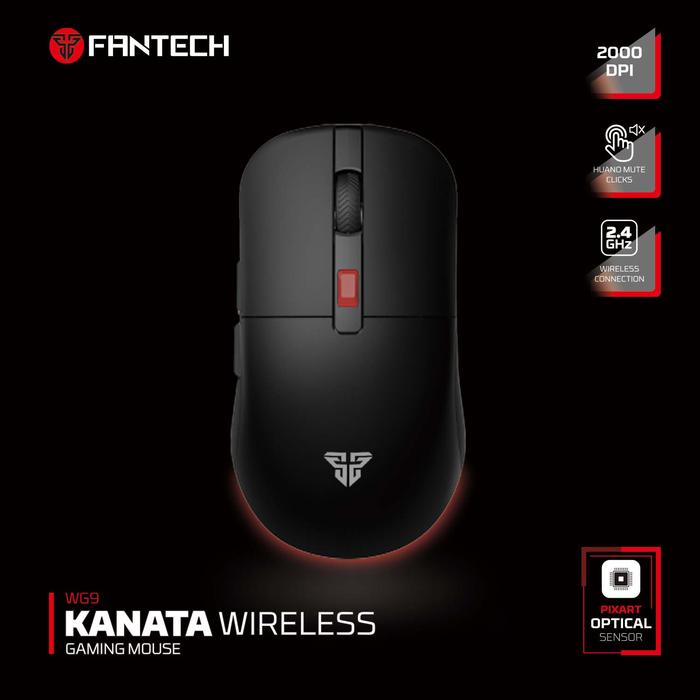 Promo Fantech Kanata WG9 Wireless Mouse Gaming RGB Macro - WG9 | Black ...