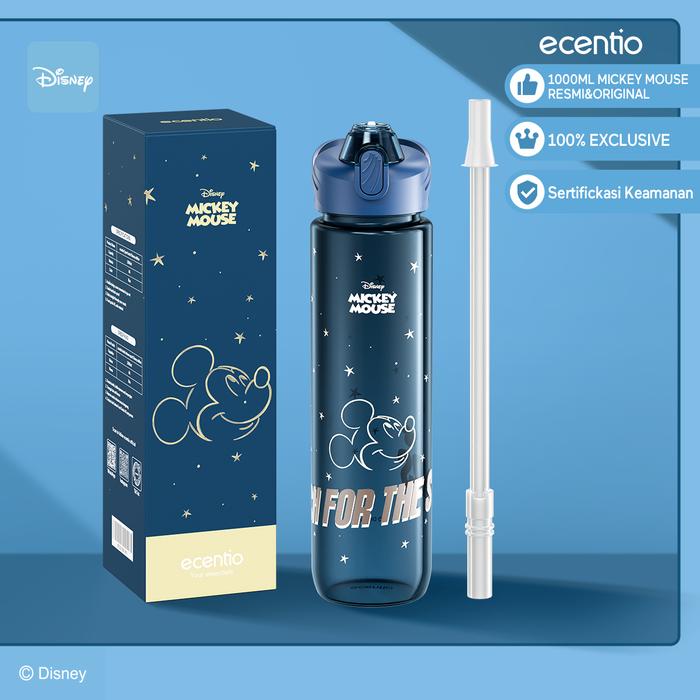 Jual ecentio Disney Mickey Portable botol minum 1000ml Water Tumbler ...