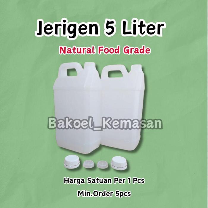 Jual Jerigen 5 Liter - Kondisi Baru Food Grade / Botol 5L / Hdpe ...