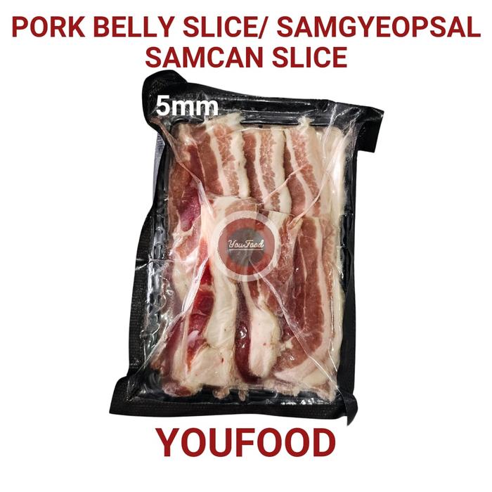 Jual Samcan Babi Slice Lepas Kulit - Samgyeopsal/Pork Belly Slice Skin ...