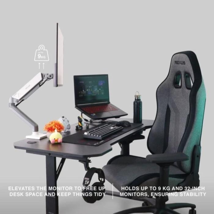 Jual Rexus DBM-01 Penyangga Monitor Stand Metal Kokoh Fleksibel Hingga ...