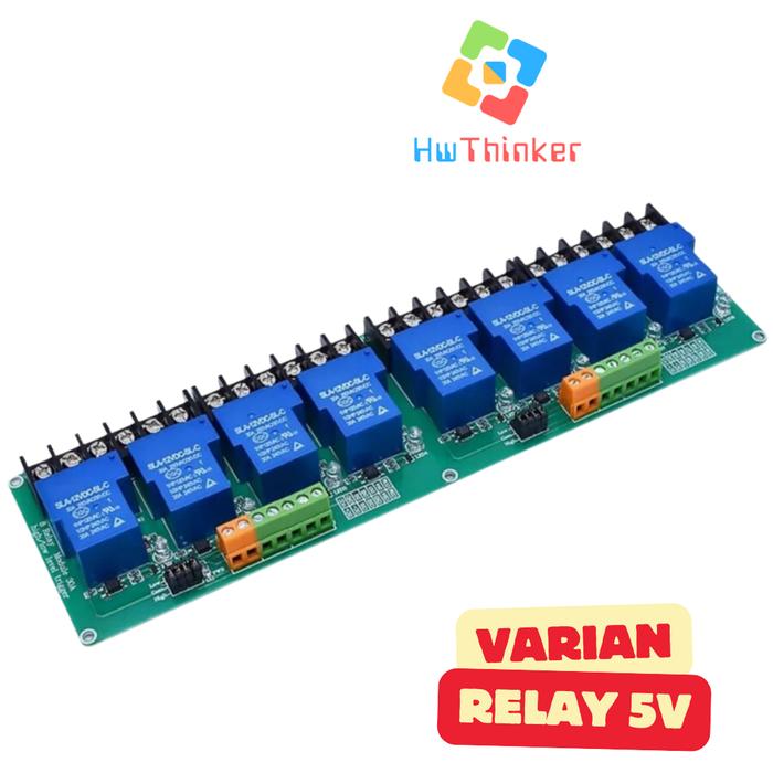 Jual Modul Relay Board 8 ch channel 5V 12V 24V 30A Opto Aktif High Low ...