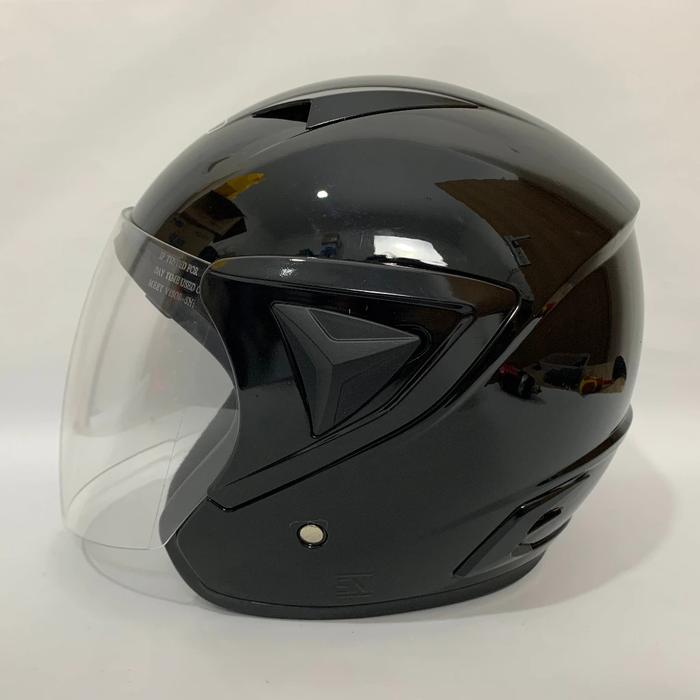 Promo Helm Half Face JP13 Abu Glossy Polos SNI - Hitam Glossy - Kota ...