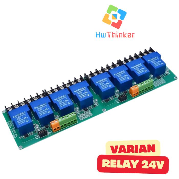 Jual Modul Relay Board 8 ch channel 5V 12V 24V 30A Opto Aktif High Low ...