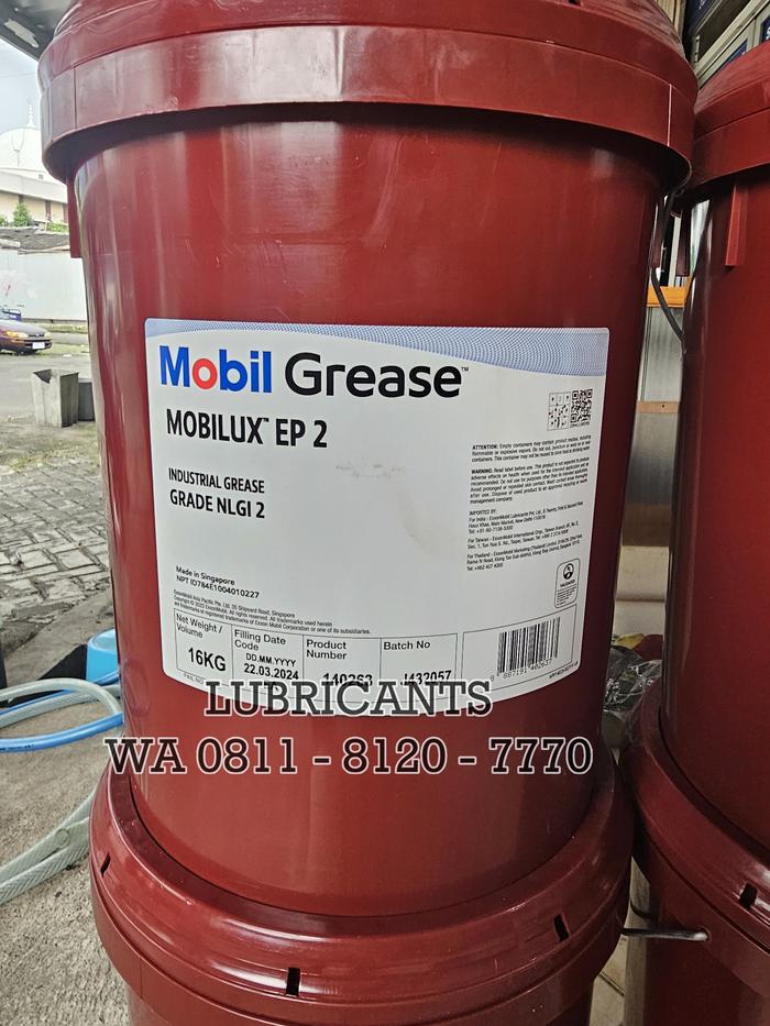 Jual Grease Mobilux EP 2 (Lithium Grease - Packing Original Mobil Pail ...
