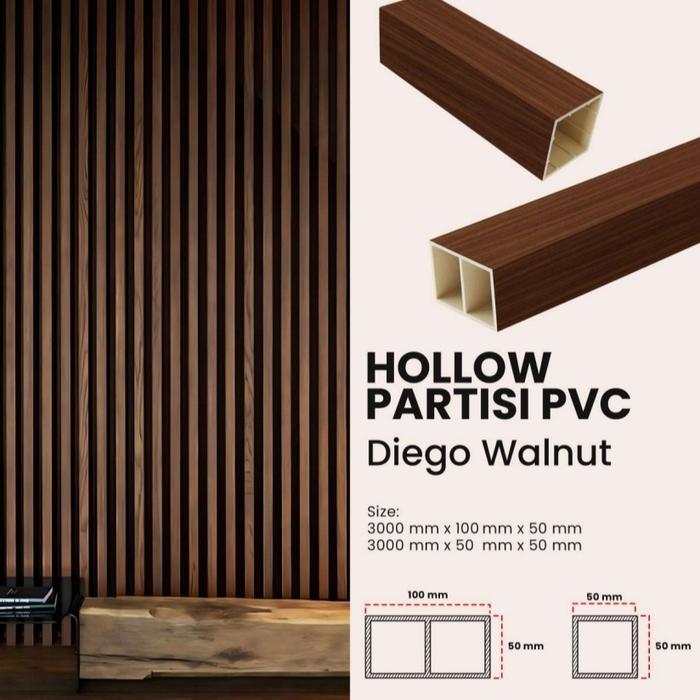 Jual Hollow PVC Partisi / Kisi Kisi Dinding / Penyekat Ruangan Merk ...