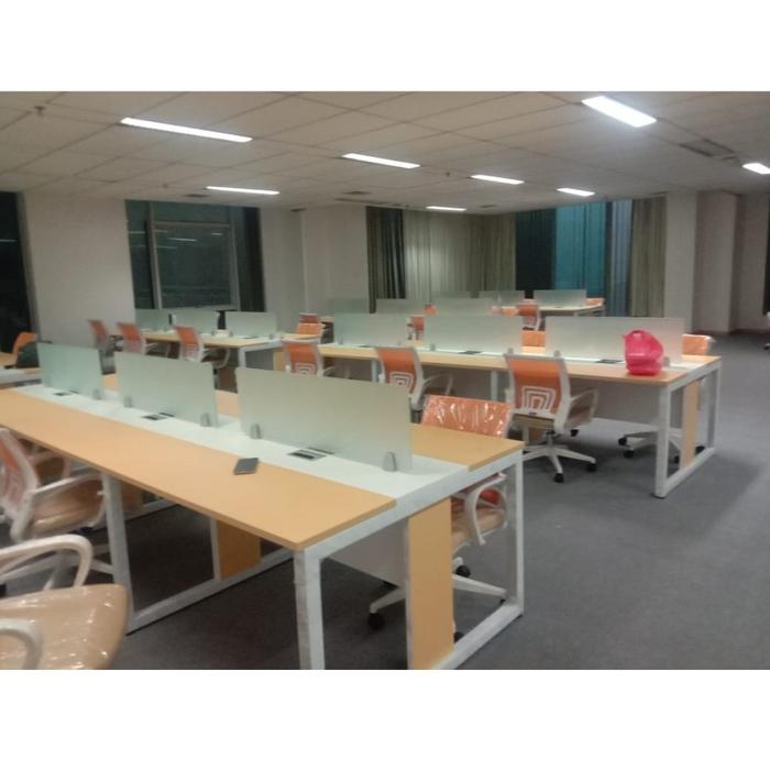 Jual Meja workstation partisi staf 6 meja orang seater kantor karyawan ...