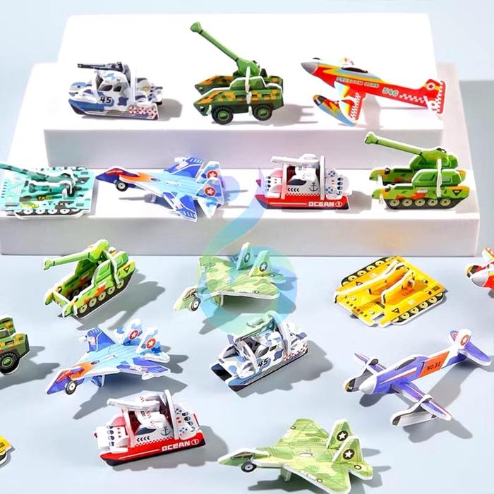 Jual Mainan Craft 3D Foam Animal Dino Mainan Puzzle Busa 3D Susun DIY ...