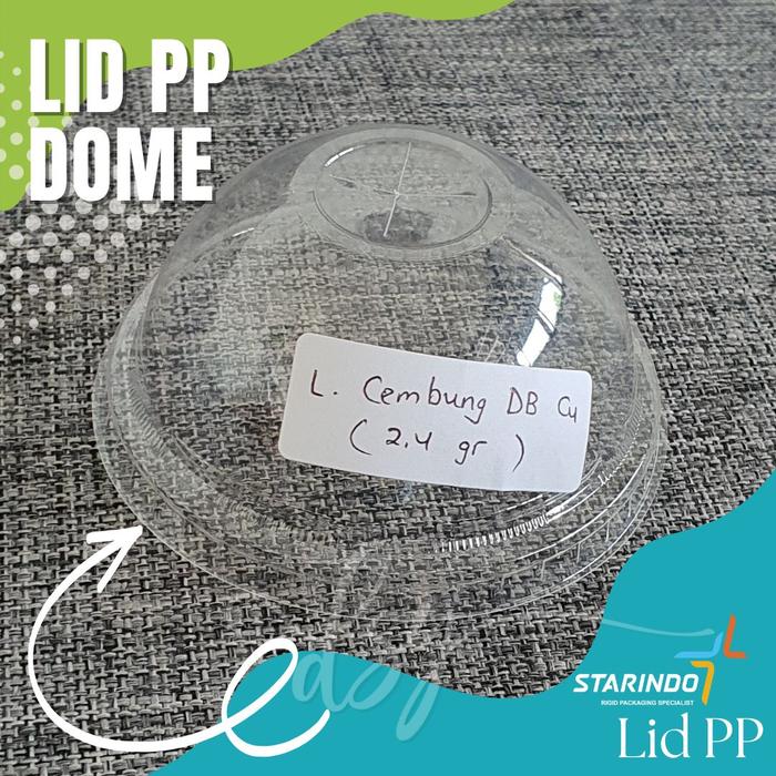 Jual Lid Cup PP Flat Dome Strawless Merk Starindo - Lid Dome - Kota ...