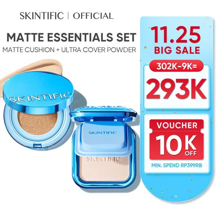 Jual SKINTIFIC -2pcs Paket Makeup Set | Perfect Stay Velvet Matte ...