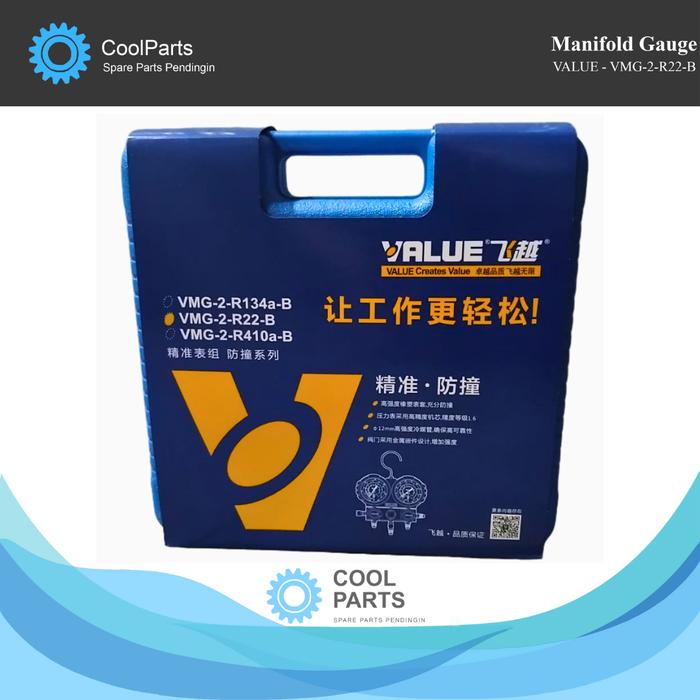 Jual Manifold Gauge VMG-2-R22-B,VMG-2-R32-B,VMG-R-134a-B - VMG-R-134a-B ...
