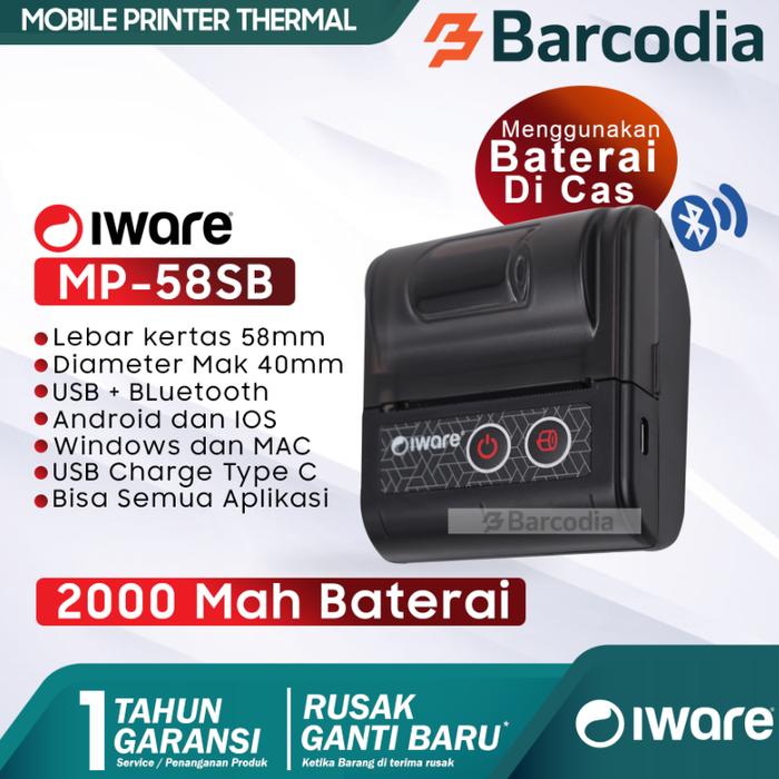 Promo Printer Bluetooth Kasir / PPOB POS Thermal 58mm Iware MP-58SB ...