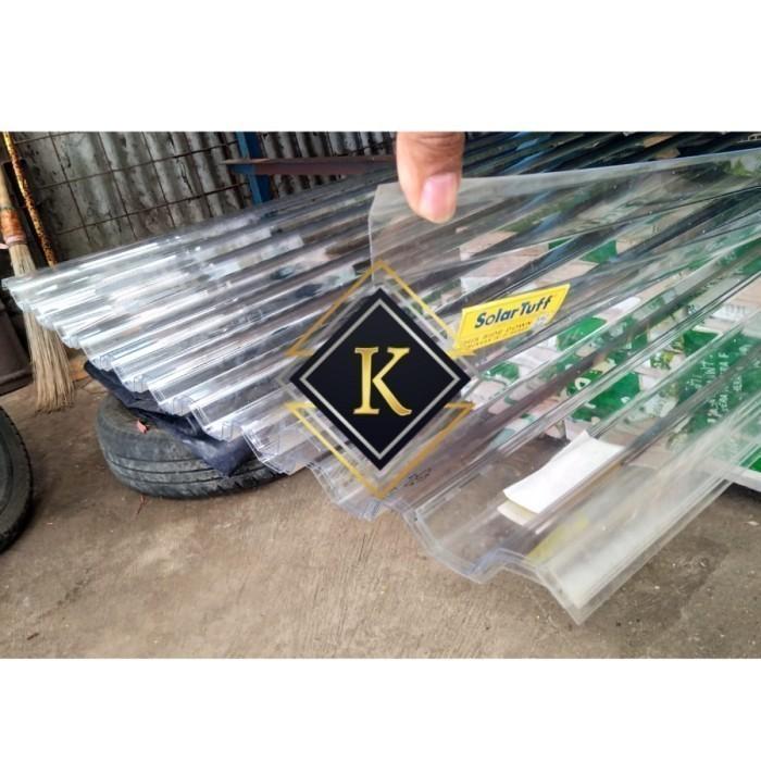 Jual ATAP UPVC SOLARTUFF GRECA PANJANG 2.4 METER TRANSPARAN CLEAR ATAP ...