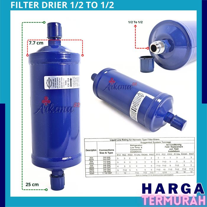 Jual LIQUID LINE FILTER DRIER EK 304 1/2" | PENYARING SIRKULASI AC ...