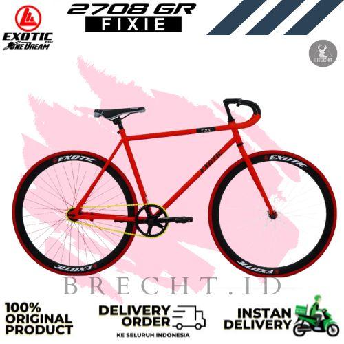Jual Sepeda Fixie EXOTIC 2708 GR Pacific 700C Balap Rem Torpedo - Merah ...