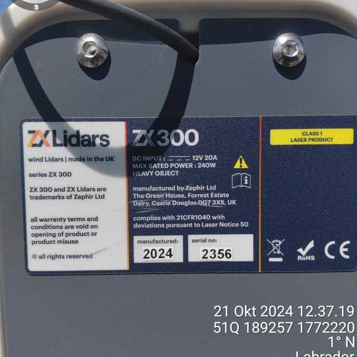 Jual Zephyr LiDar ZX300 Remote Sensing device wind measurements ...