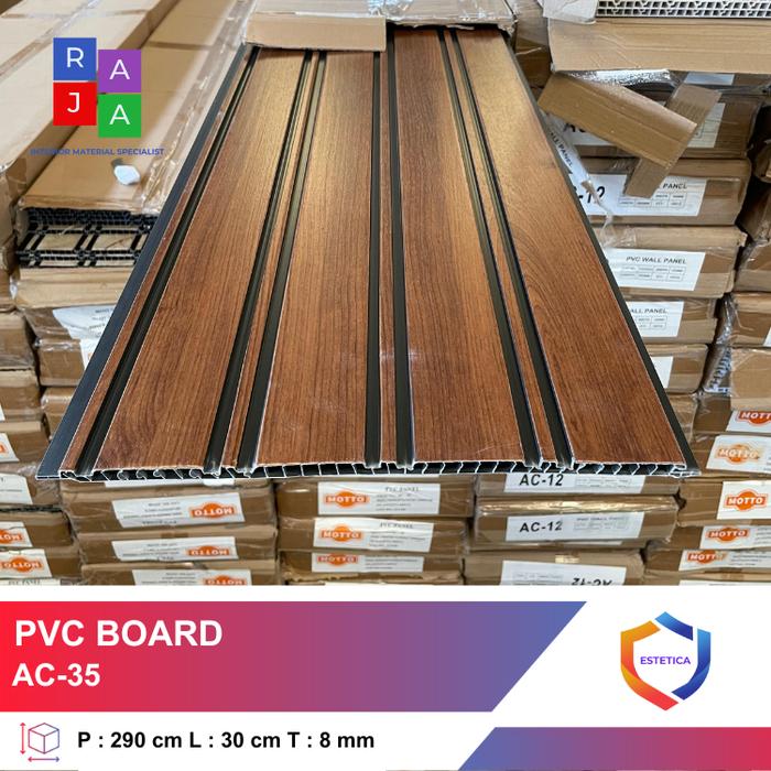Jual WALLPANEL PVC WALLBOARD PVC BOARD MOTIF KAYU LEBAR 30 CM HARGA PER ...